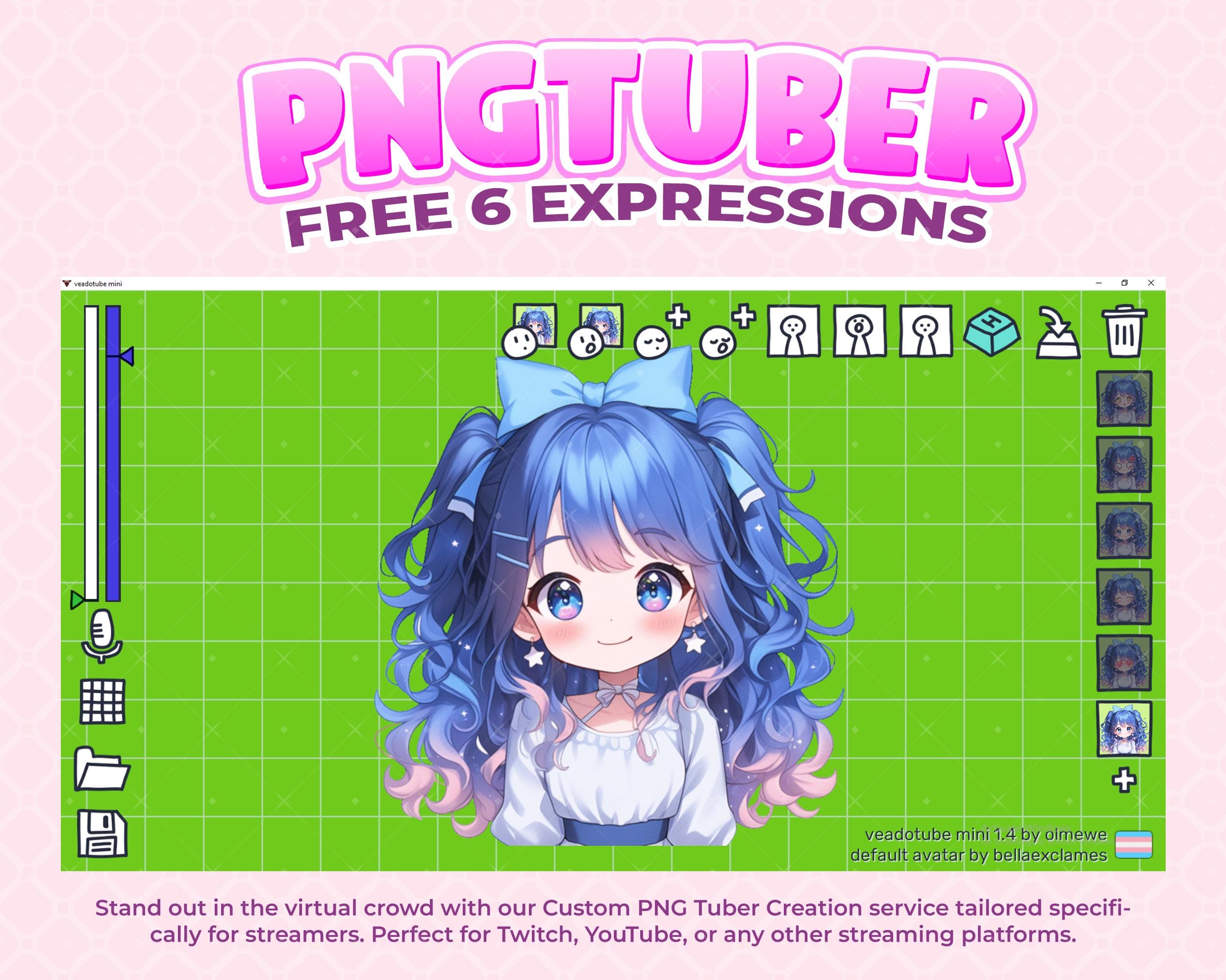 PNG Tuber | Fantasy Vtuber Model for Streamers Cute | Get 6 Poses ...