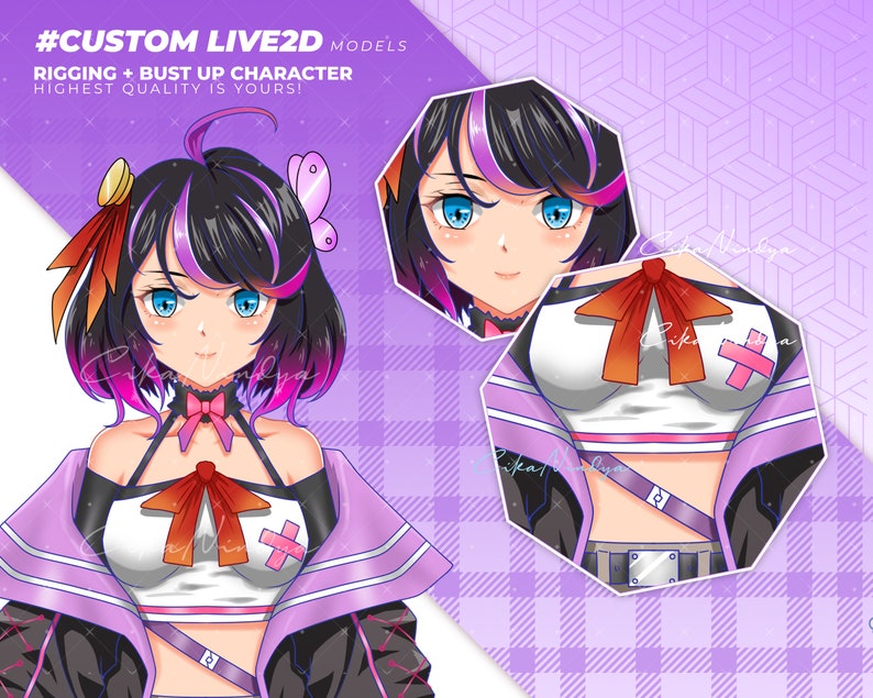 Custom Vtuber Live2d Bust-up Model With Rigging, Custom Vtuber, Live2d ... Custom Vtuber Live2d Bust-up Model With Rigging, Custom Vtuber, Live2d ...