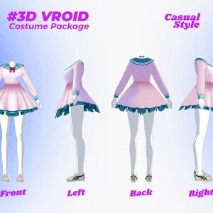 Vroid Outfit Pack: Casual 3D Clothing Set for Vtuber - Etsy