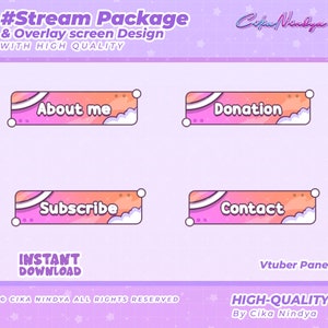 Cybercast Creator's Kit Edgy Overlay Pink Pack for Tech-savvy Streamer ...