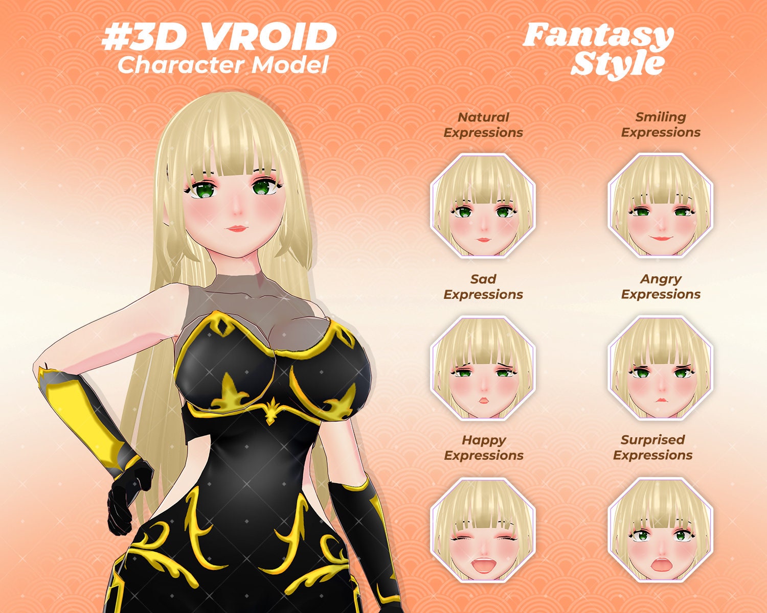 3D Vroid Character, Virtual Avatar, Twitch Sensation Cyber Stream ...