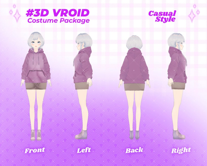 Vroid Clothing Pack Costume Vroid Clothes Kawaii Clothes - Etsy