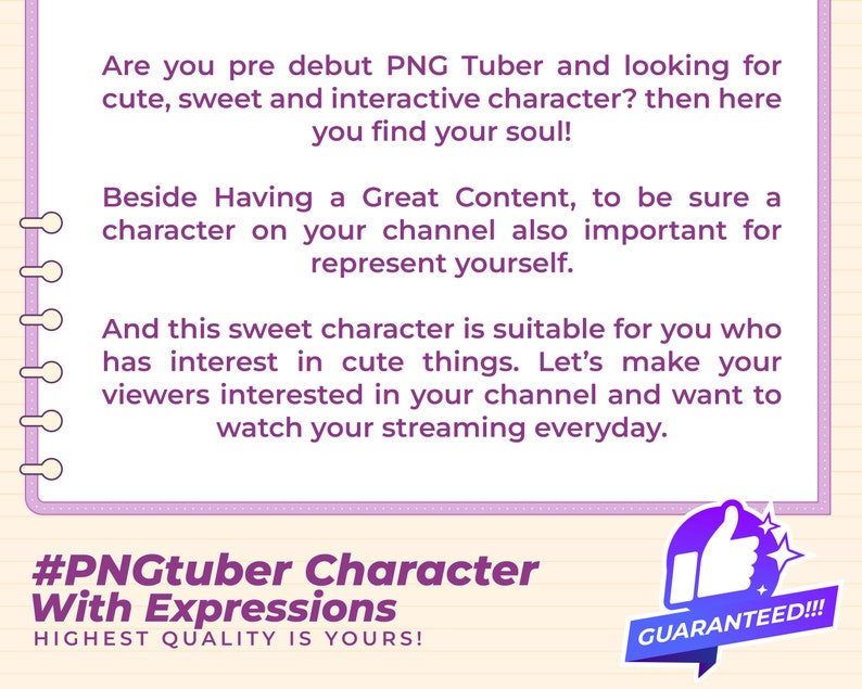 Anime Pngtuber Model | Black Jacket Girl, 2 Poses - Etsy