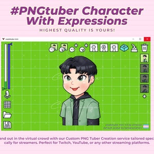 Get Noticed on Streams With Eye-catching PNG Tuber - Pngtuber Male ...