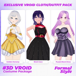 Regal Virtual Affair Luxe Formal Vroid Girl for Streaming - Vroid ...
