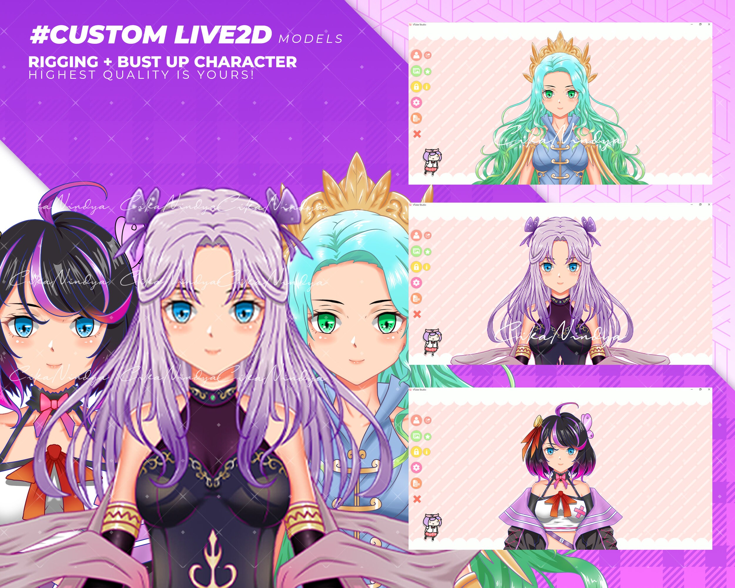 Custom Vtuber Live2d Bust-up Model With Rigging Custom - Etsy UK Custom Vtuber Live2d Bust-up Model With Rigging Custom - Etsy UK
