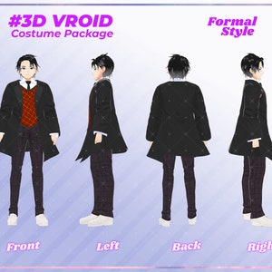 Dress to Impress With Vroid Formal Attire Trio - Vroid Clothing Pack ...