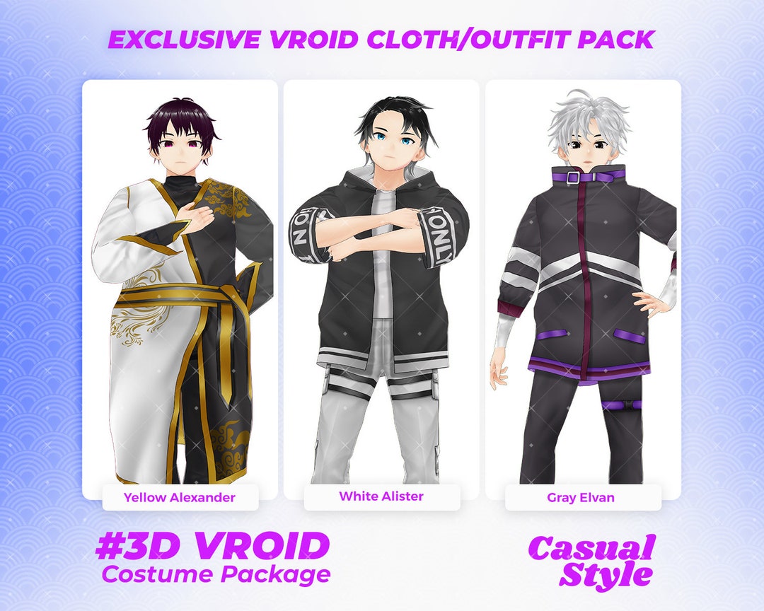Vroid Clothing Pack, Doll Clothes, Vroid, Clothes, Costume, Sexy ...
