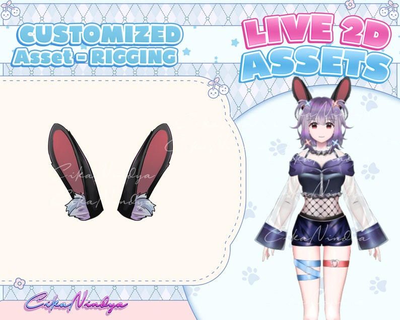 Dynamic Ears for Dynamic Vtubers Live2d Assets Vtuber Assets, Stream ...