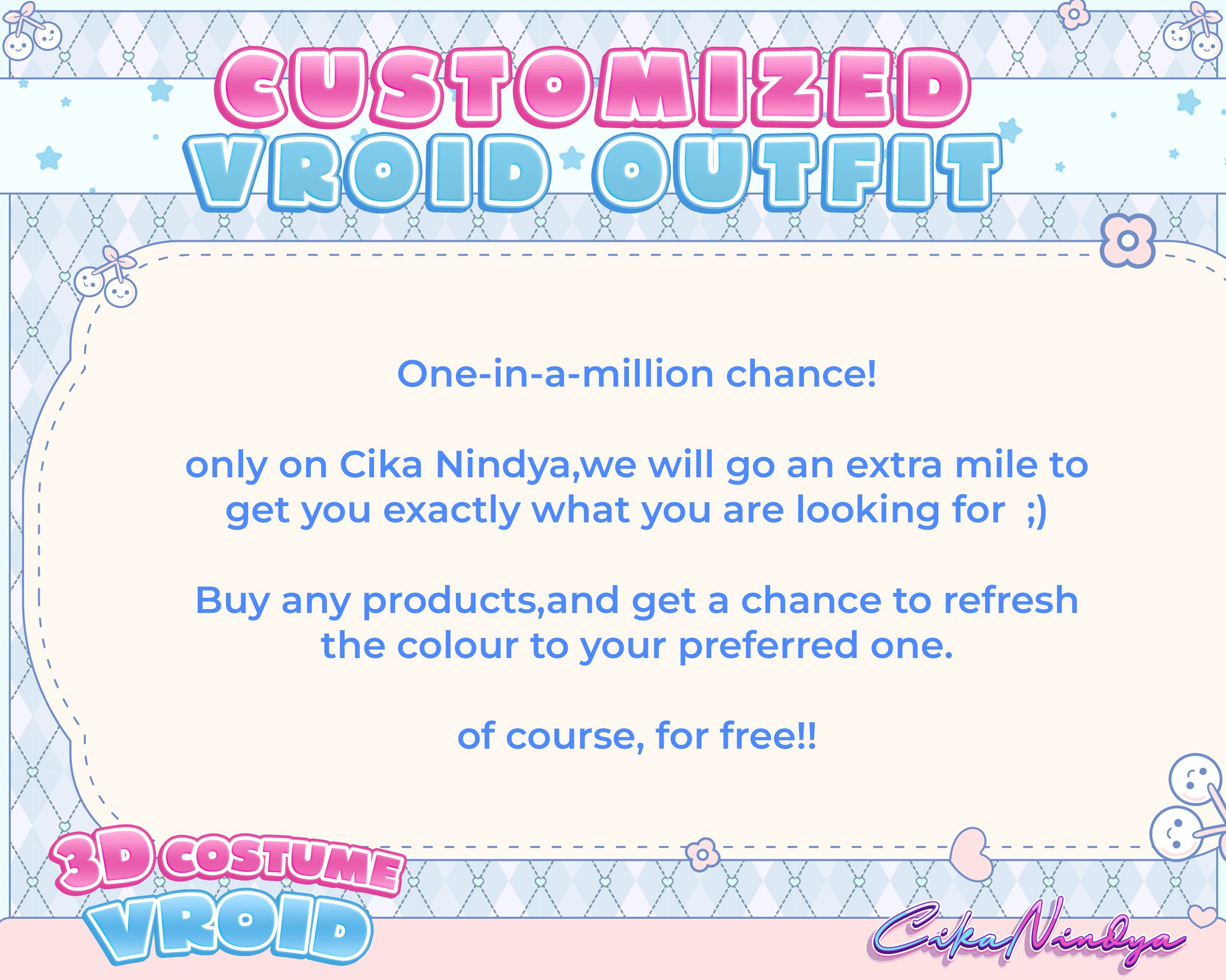 3D Vroid Costume Pink Street Outfit for Whimsical Characters - Etsy