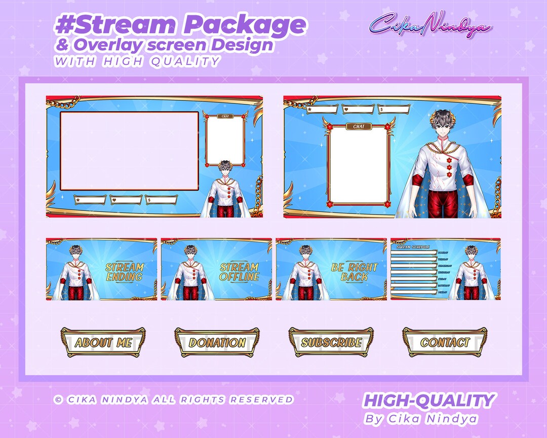 Retro Arcade Stream Overlay Package: Vintage Game Graphics (PSD/PNG/JPG ...