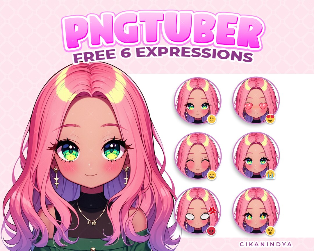 PNG Tuber | Radiant Pastel Princess | Get 6 Poses | Cartoon Vtuber ...