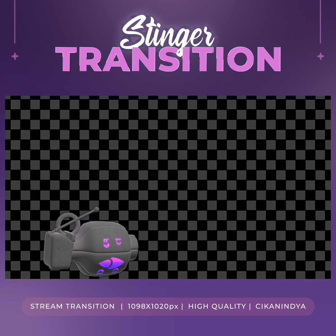 Stinger Transition Bomb | Animated Switch for OBS & Twitch | Streamer ...