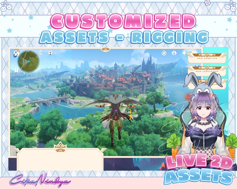 Vtuber Assets Live2d Asset Design Asset Twitch Assets - Etsy