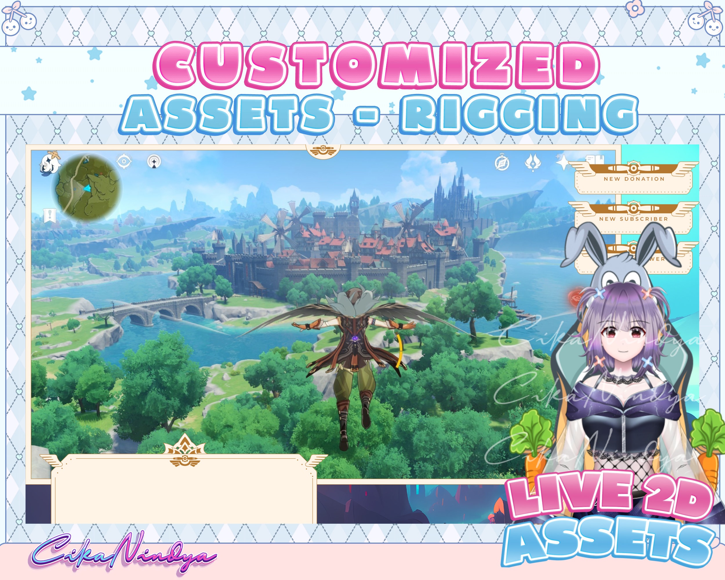 Vtuber Assets Live2d Asset Design Asset Twitch Assets - Etsy
