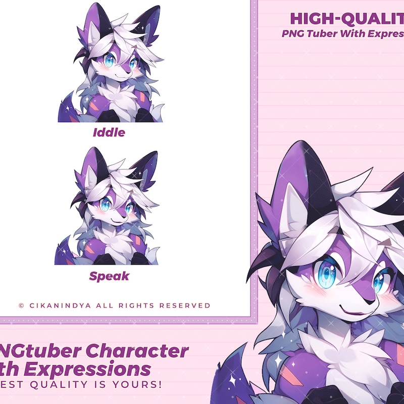 Furry Streamer Avatar - Etsy