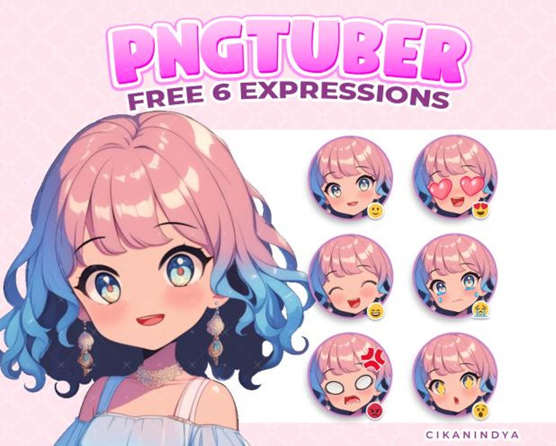 Smooth Custom Pngtuber Alternative Chibi Anime Girl - Etsy