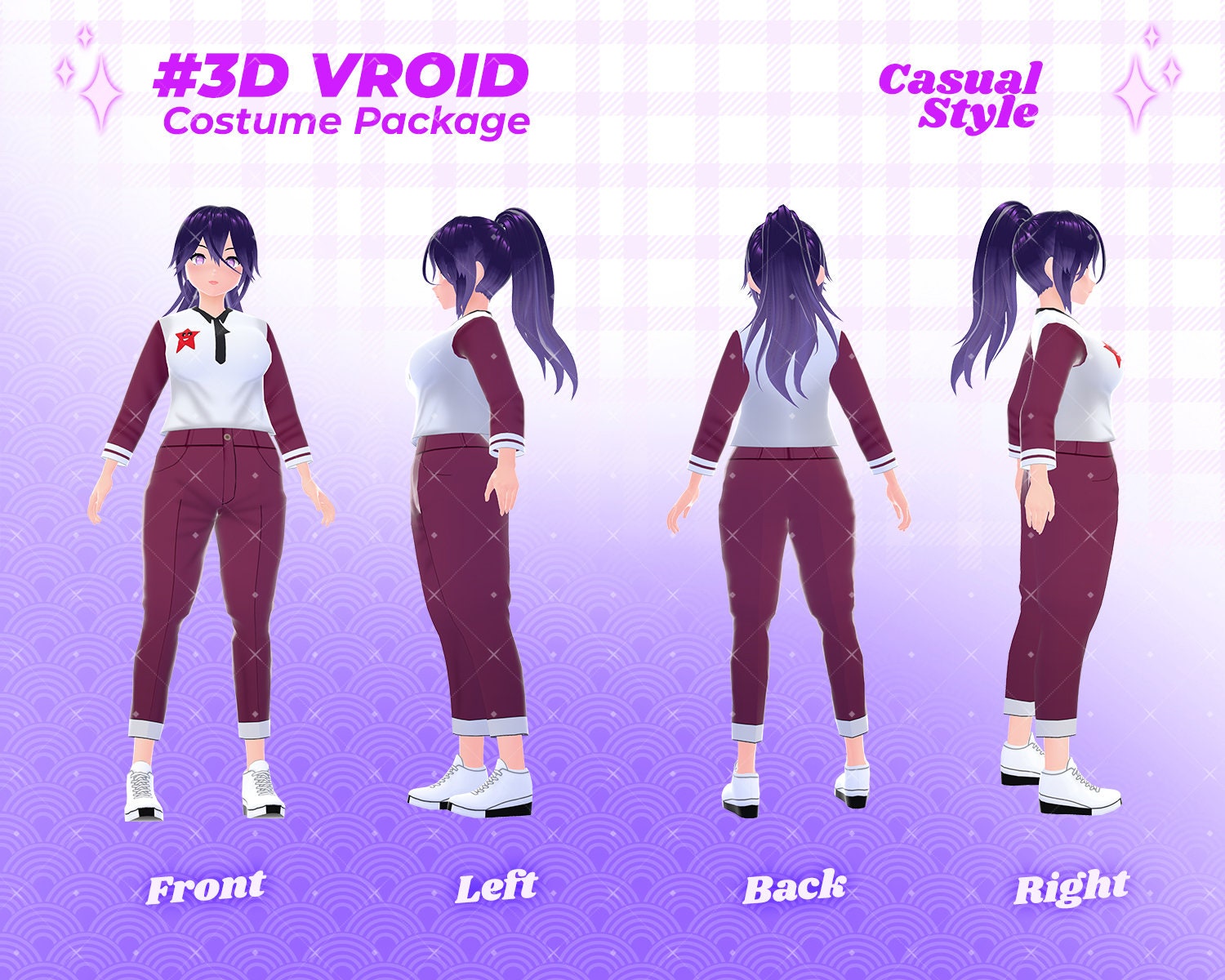 3D Vroid Clothing Pack 3d Vroid Clothes Cosplay Costume - Etsy
