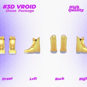3D Vroid Shoes Pack: Streaming Avatar Footwear (.vroidcustomitem) - Etsy