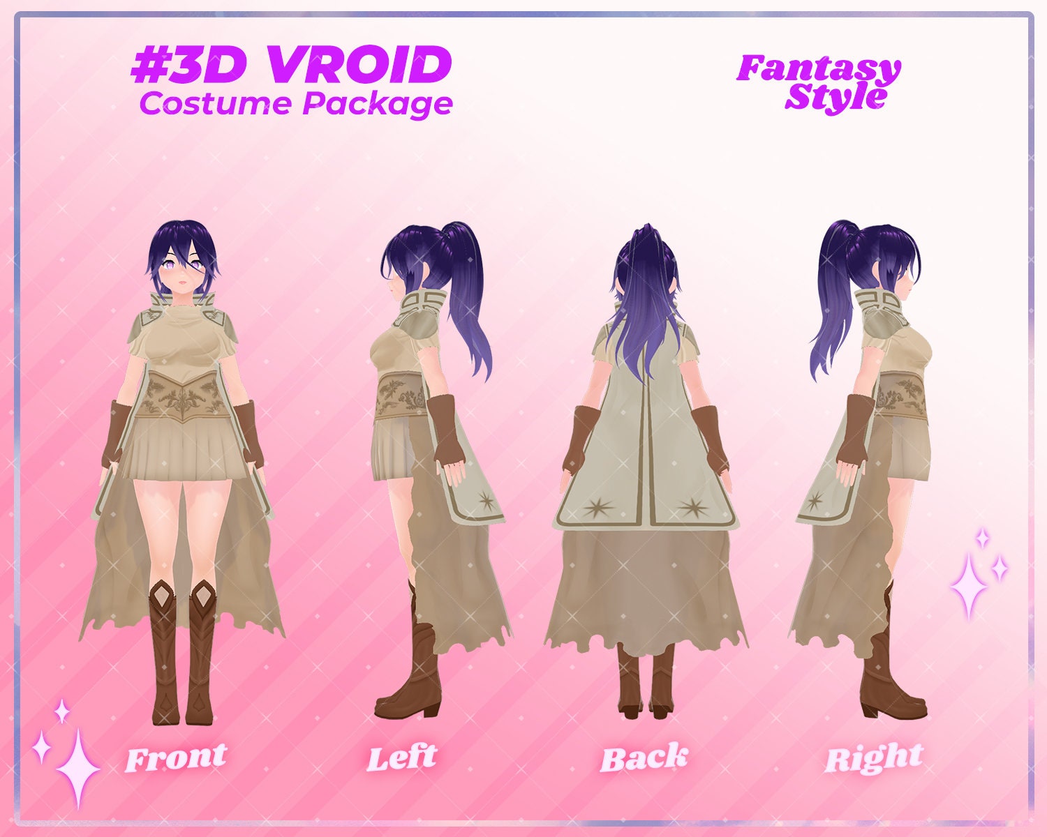 Vroid Clothing Pack Vroid Assets Vroid Outfit Cosplay - Etsy