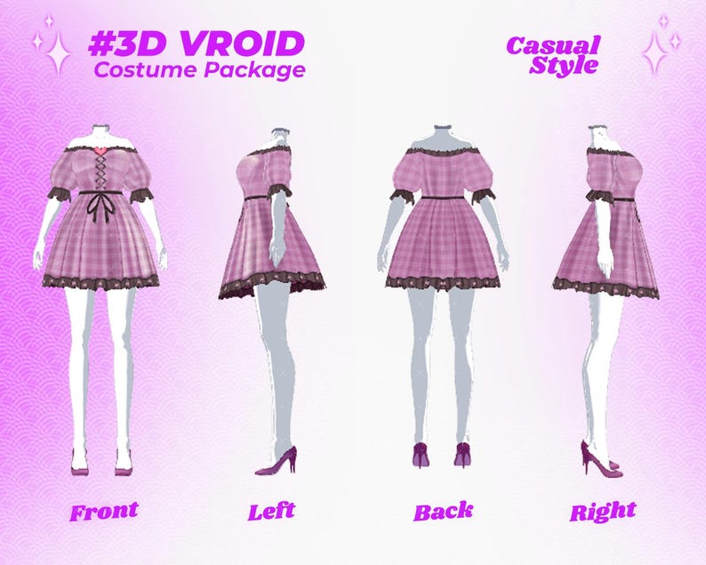 Fantasy Vroid Outfit Pack: Magical 3D Vtuber Clothes - Etsy