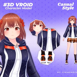 Streamer's Signature Character Unique 3D Vroid Model Meiyun Sasikizu ...