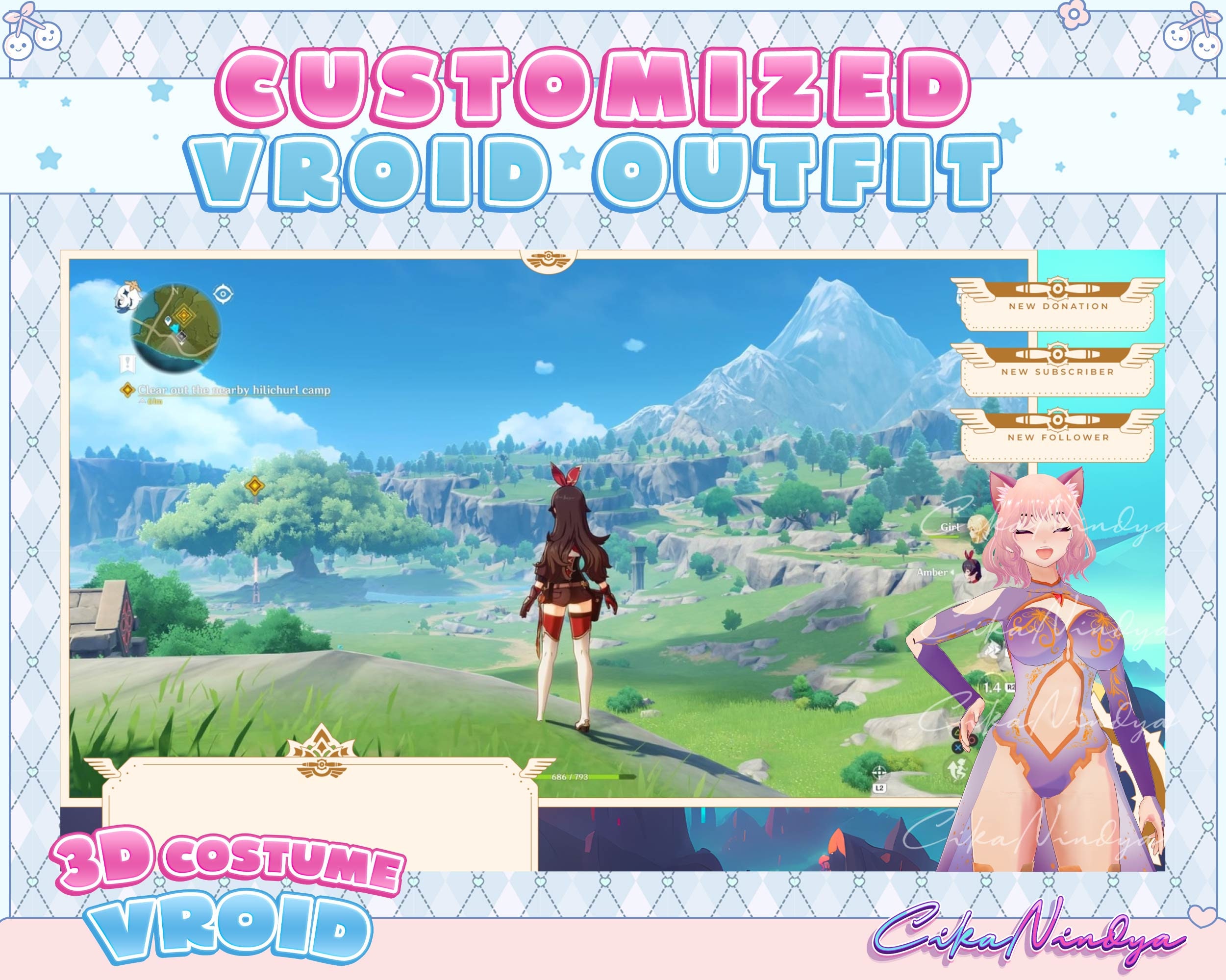3D Vroid Costume, Vroid Assets, Vroid Studio, Vroid Outfit, Cosplay Unleash Your Vtuber ...