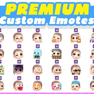 Premium Chibi Twitch Emotes | Custom & Cute for Streamers | Perfect for ...