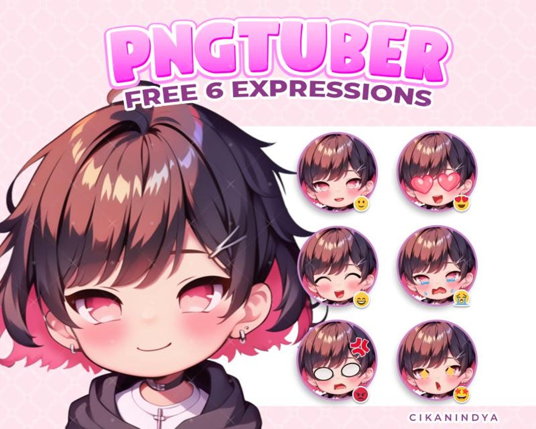 Custom-like Pngtuber – Adorable Chibi Girl Ready for Streaming - Etsy