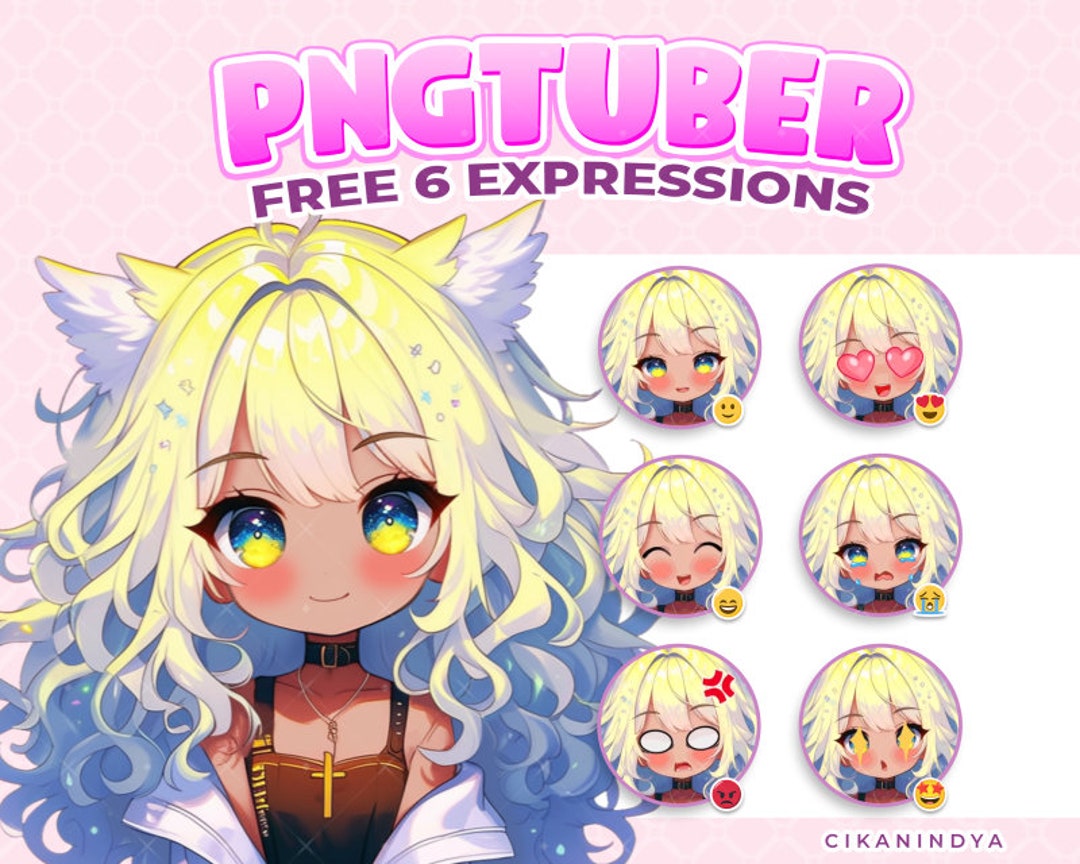 PNG Tuber | Create Magical Streams With Charming PNG Tuber Little Girl ...