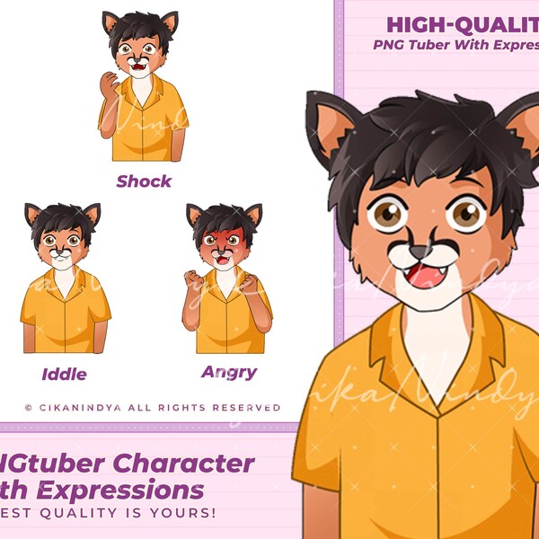 Wolf Vtuber Model - Etsy