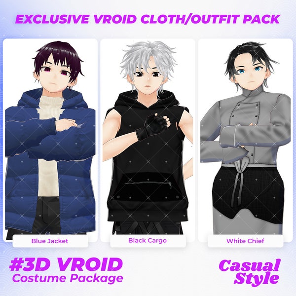 Male Vroid Clothes - Etsy