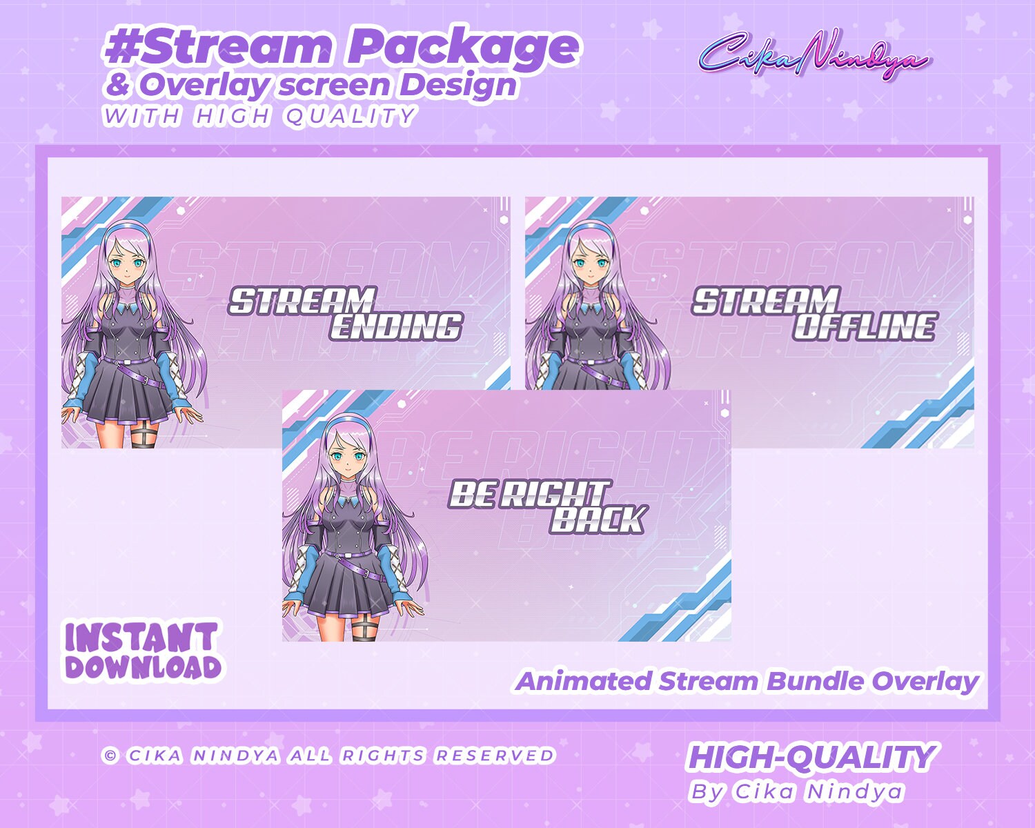 Influencer Dream With Modern Overlay Graphics for Trendsetting Streams ...