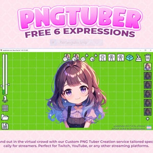 PNG Tuber | Playful Pngtuber Girl for Streaming Cute | 6 Poses | Vtuber ...