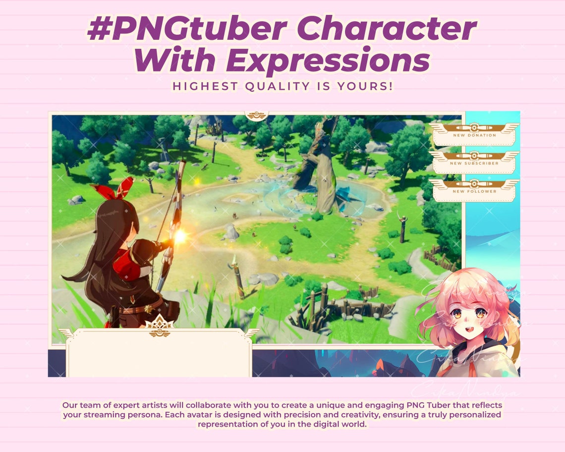 PNG Tuber Pngtuber Model Pngtuber Premade Pngtuber - Etsy