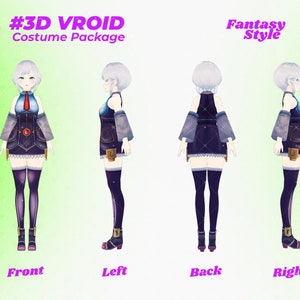 Vroid Clothing Pack, Vroid Wardrobe, Clothes, Streaming Attire, Kawaii ...