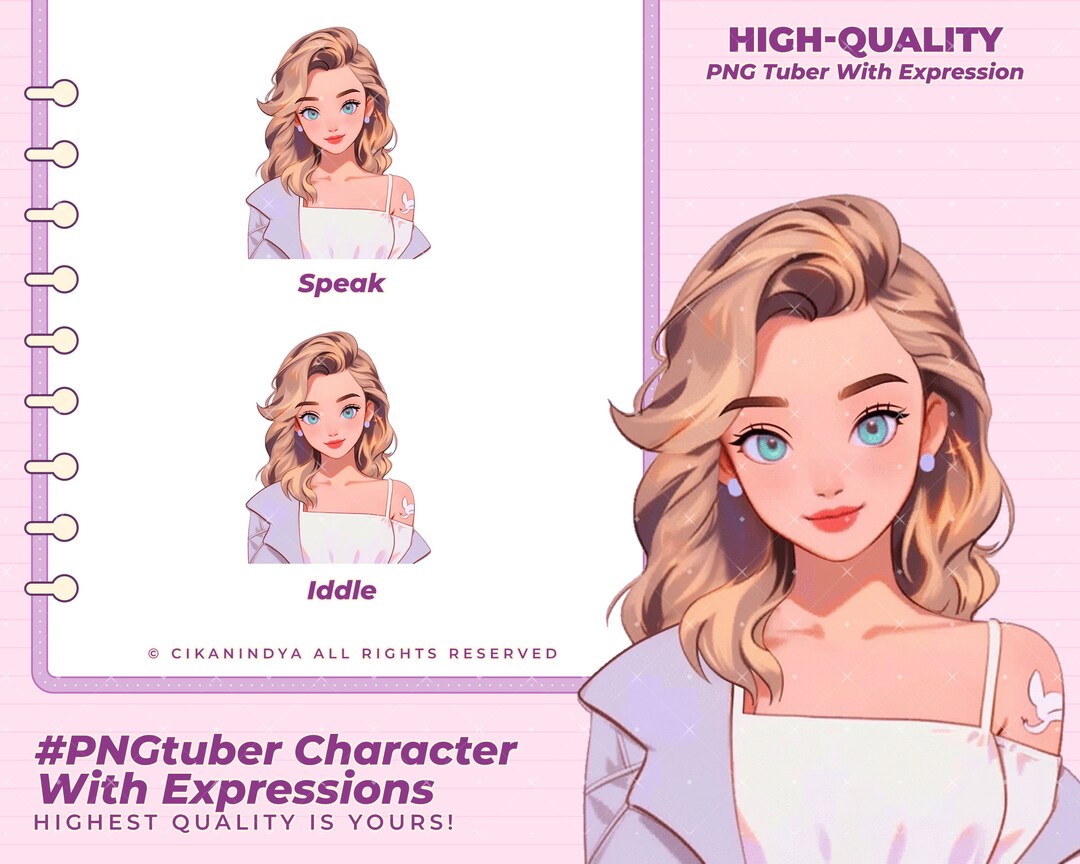 PNG Tuber, Pngtuber Commission, Pngtuber Avatar, Pngtuber Premade ...