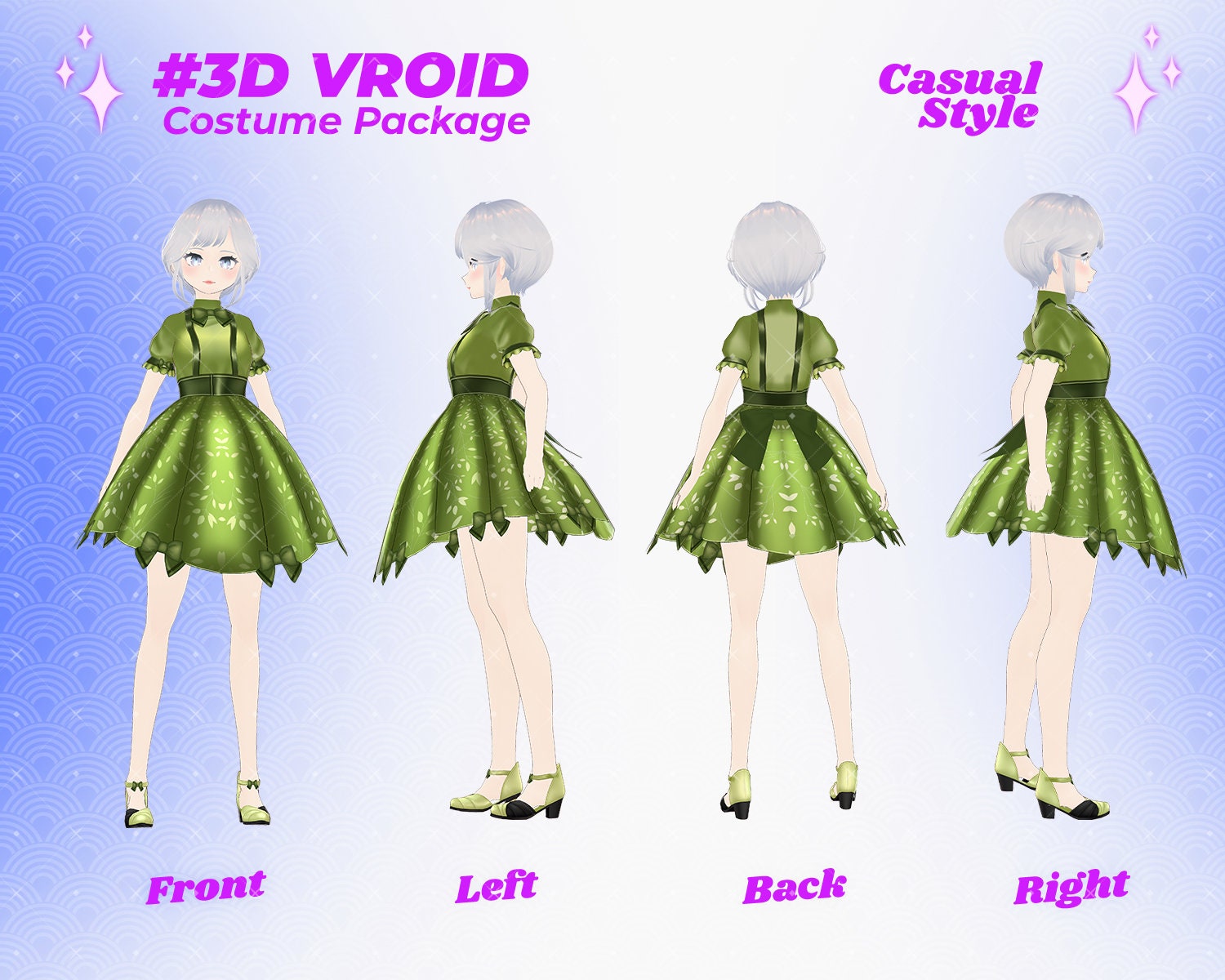 Vroid Clothing Pack Costume Vroid Clothes Kawaii Clothes - Etsy