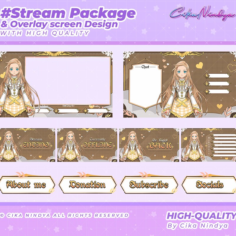 Vtuber Overlay - Etsy