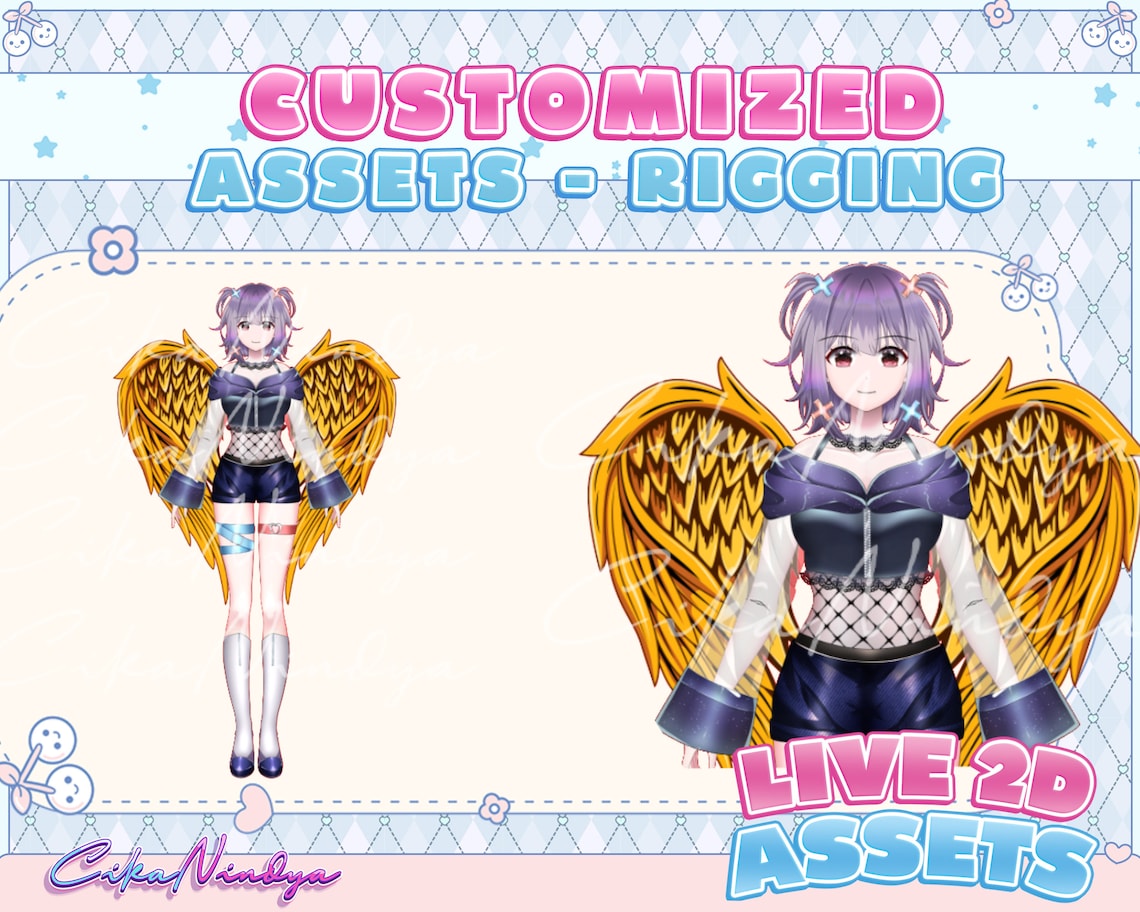 Vtuber Assets Twitch Assets Stream Assets Live2d Asset - Etsy