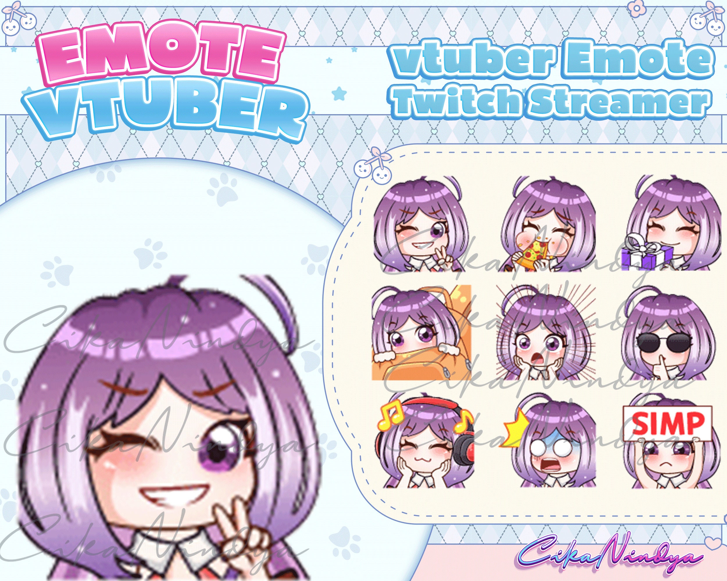 Vtuber Emote Animated Emote Twitch Emote Game Emote Emote - Etsy