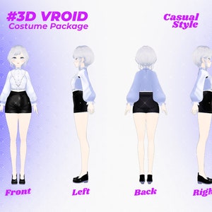 Vroid Clothing Pack, Vroid Fashionista, Cosplay Costume, Avatar Outfit ...