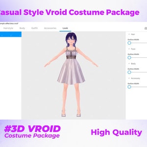 Vroid Clothing Pack, Streamer Outfits, Casual Style, Girl Fashion ...