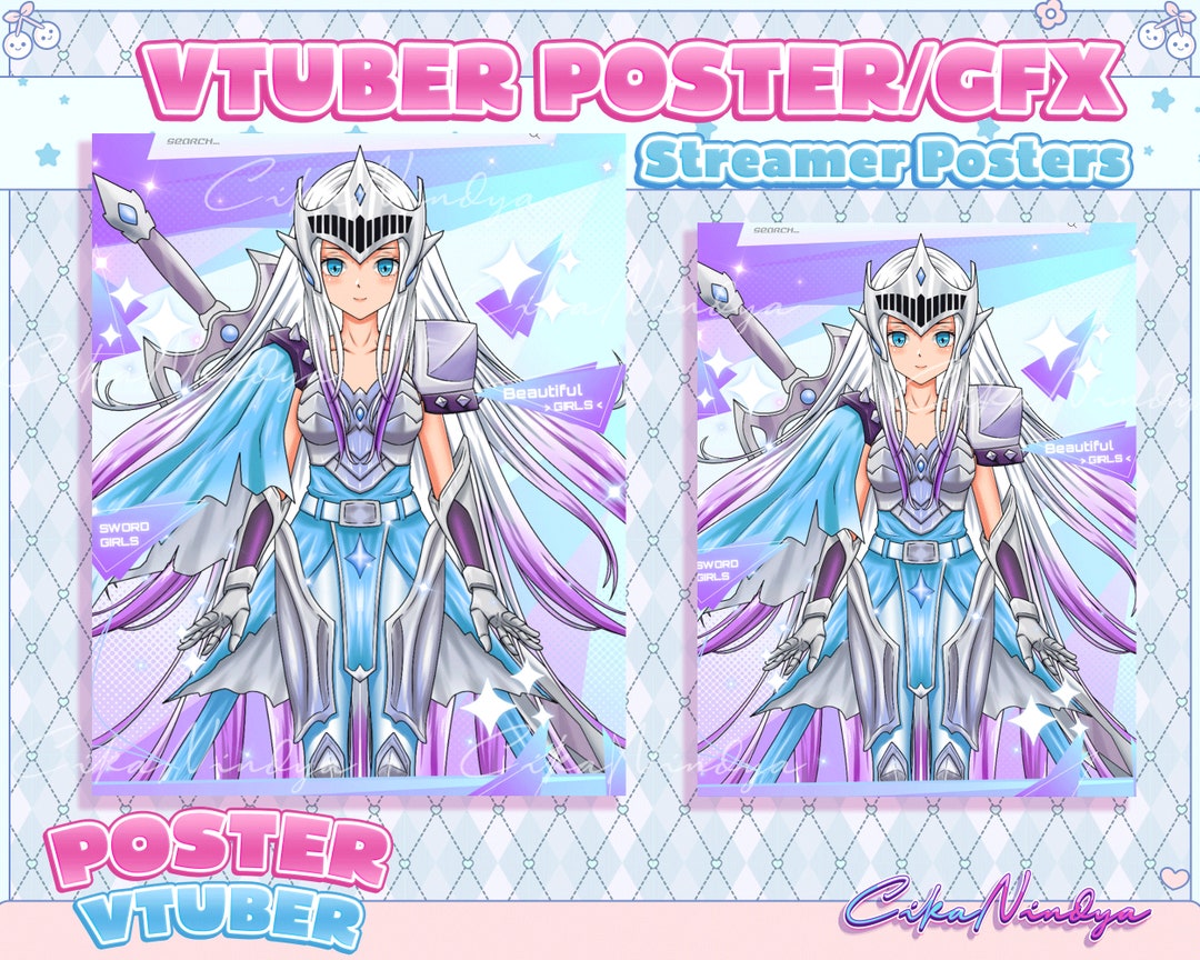 Stunning Vtuber Poster for Social Media Promotion - Modern Poster ...