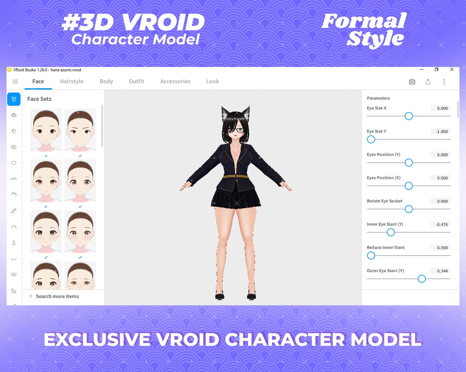 3D Vroid Character, Vroid, 3D, 3d Model Commission Virtual Style Icon ...