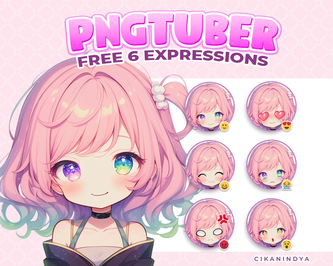 Cosmic Pastel Pngtuber: Custom Streamer Model - Etsy