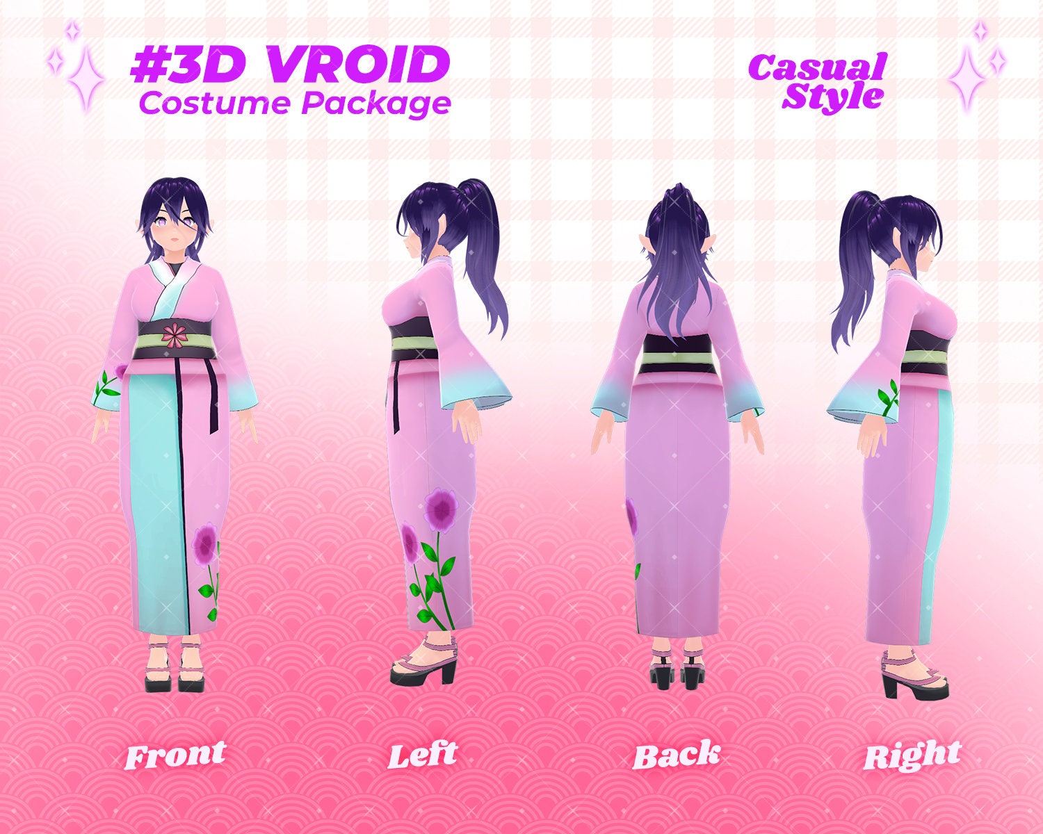 Vroid Clothing Pack Vroid Outfit Cosplay Costume Vroid - Etsy