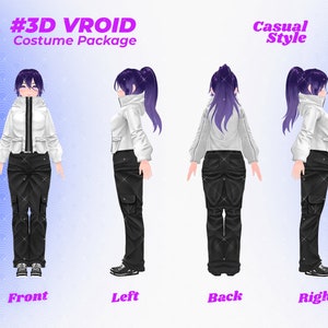 Vroid Clothing Pack, Casual Outfits, Interactive Clothing, Avatar Wear ...