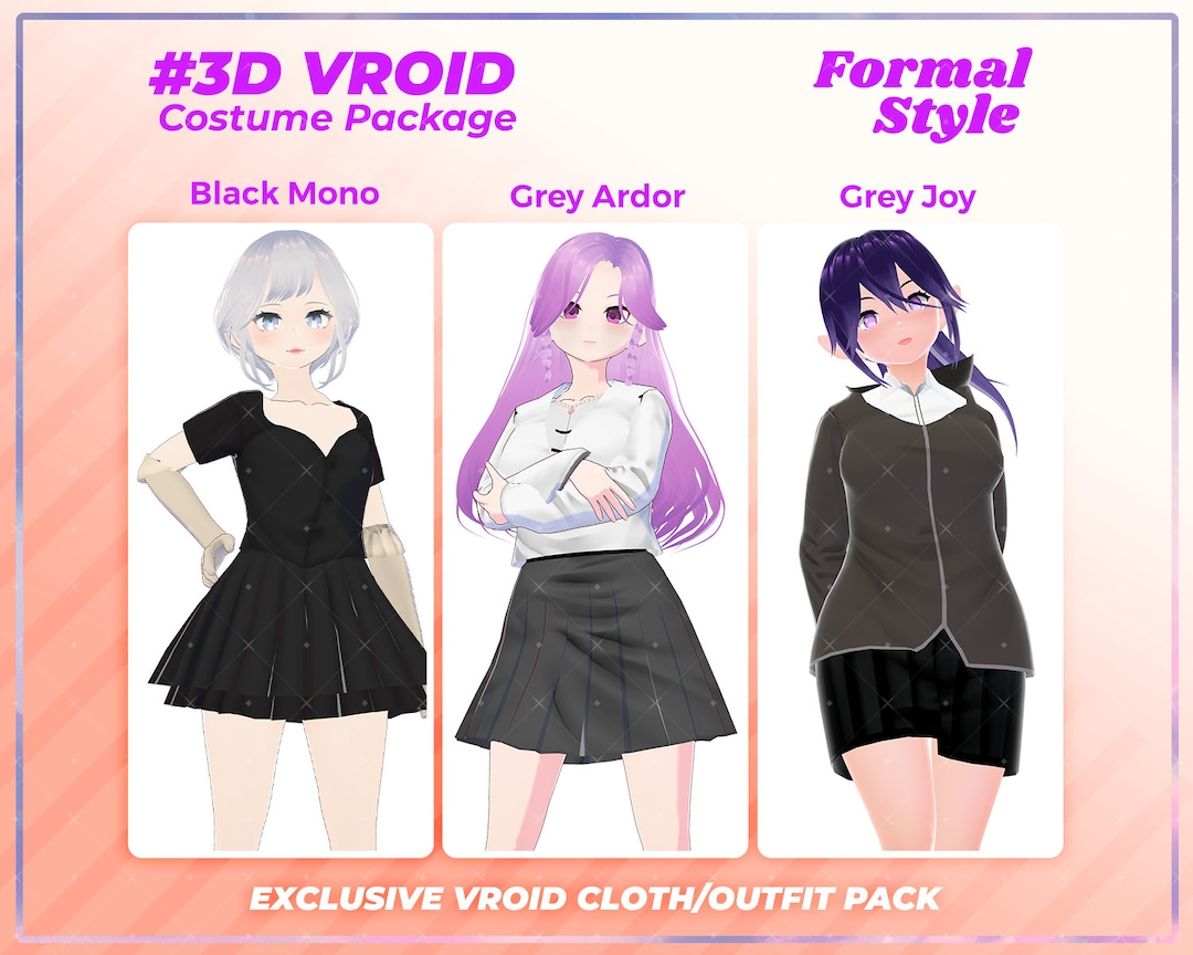 Vroid Clothing Pack, Costume, Vroid, Clothes, Kawaii Clothes, Vroid ...