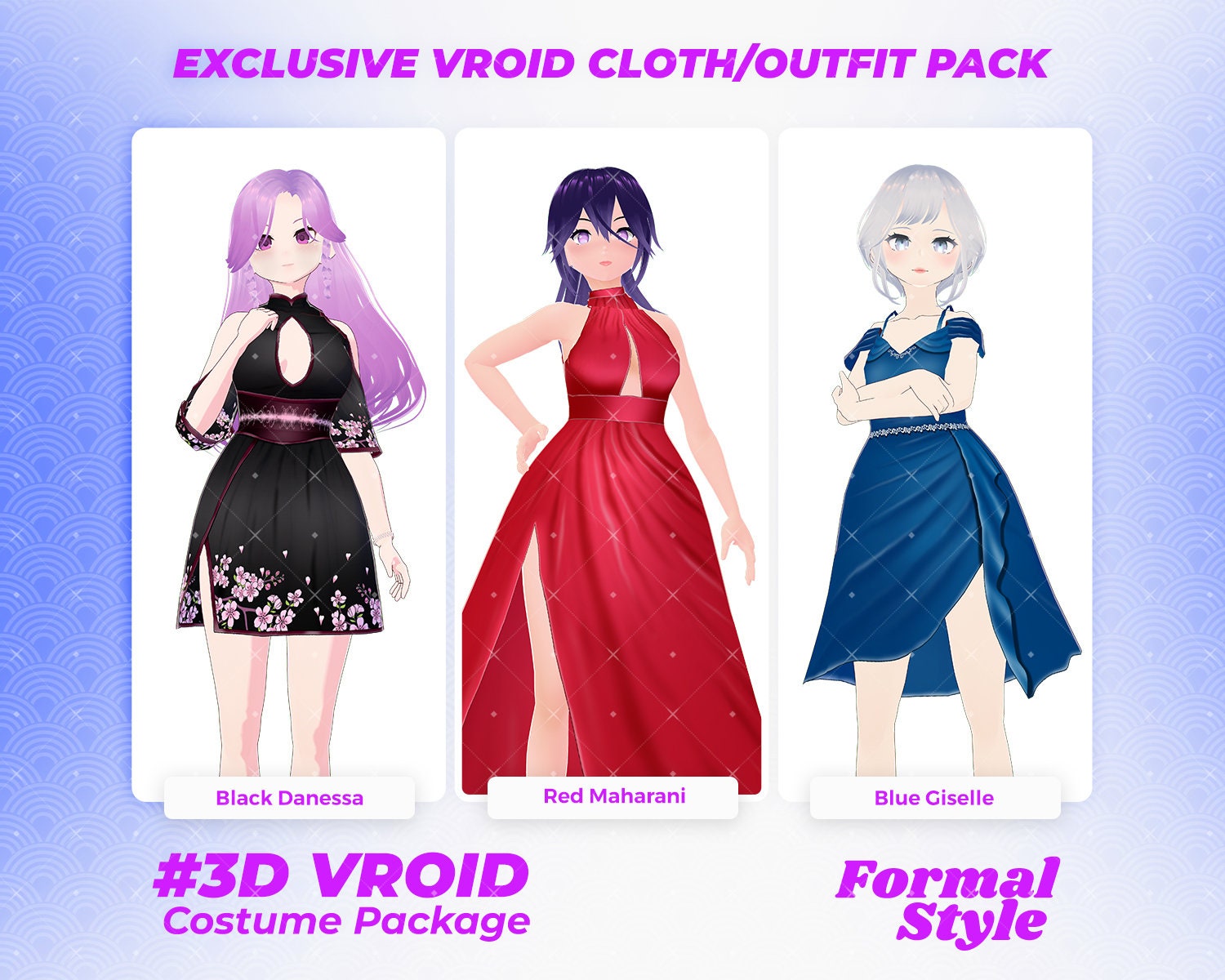 Vroid Clothing Pack, Kawaii Clothes, 3d, Doll Clothes, Vroid Outfit ...